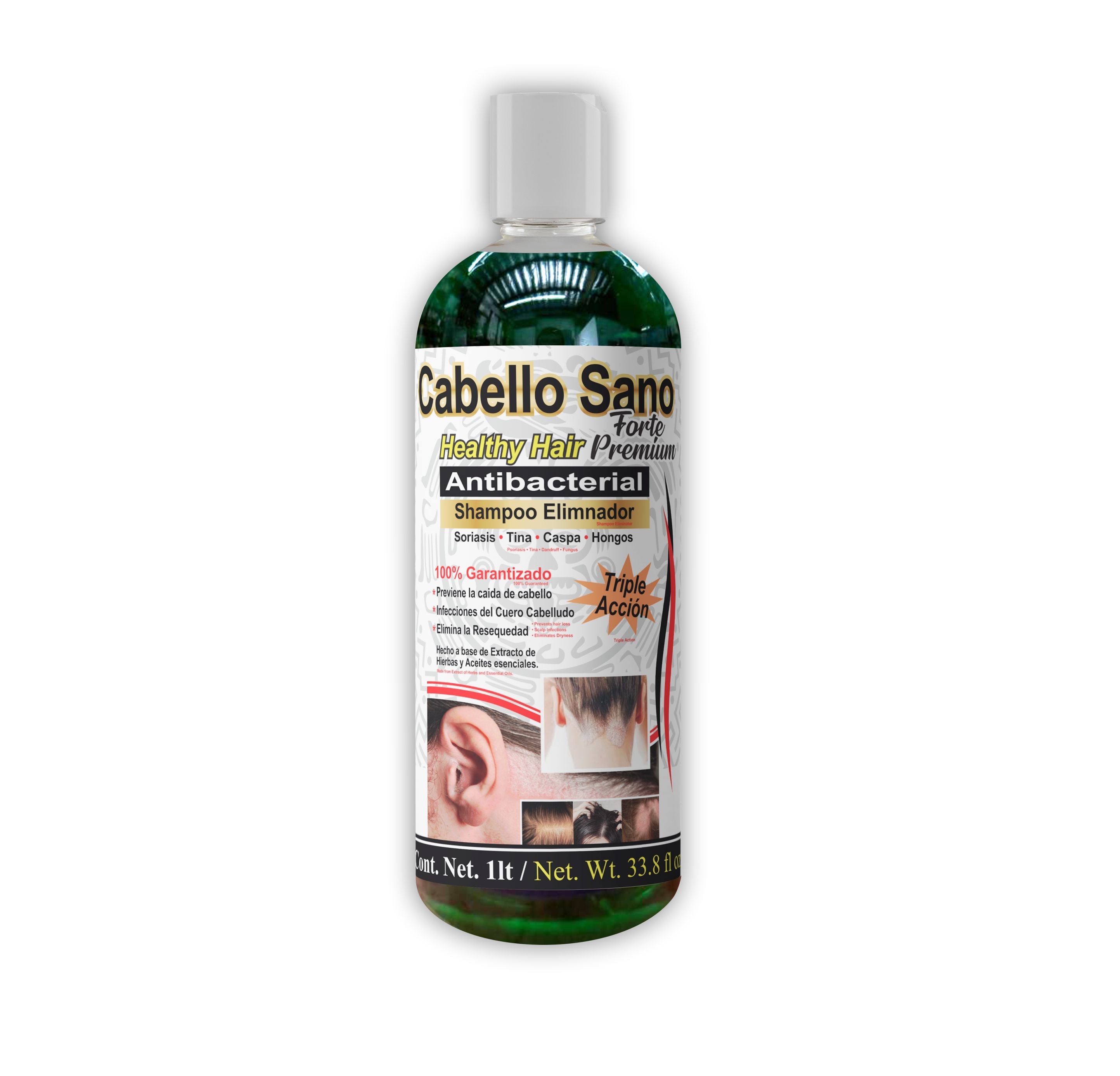 Shampoo Cabello Sano Forte 1 Litro – Latinatural USA Español